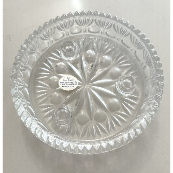 Princess House | Accents | Vtg Princess House Full Lead Crystal Candle ...